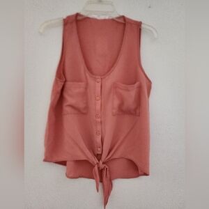 Lush | Tops | Lush Tops With Front Tie Tank Top Size S | Poshmark